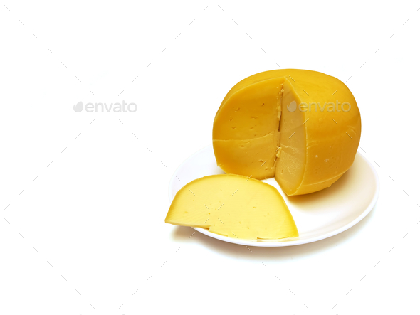 Healthy unsalted artisanal cheese form made with natural cow milk ...