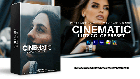 Cinematic - LUT Color Preset Pack, Add Ons | VideoHive
