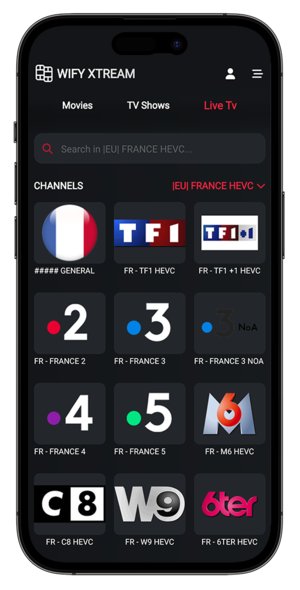 WIFY IPTV Mobile Xtream player Multiple format & ad network by Azul_Mouad