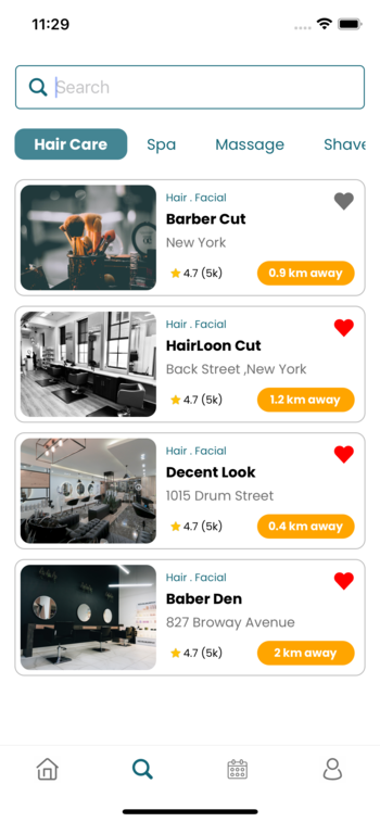 Salon Booking React-Native App UI Template by myfacesproduction ...