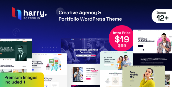 Harry - Creative Agency & Portfolio WordPress Theme + RTL by Theme_Pure