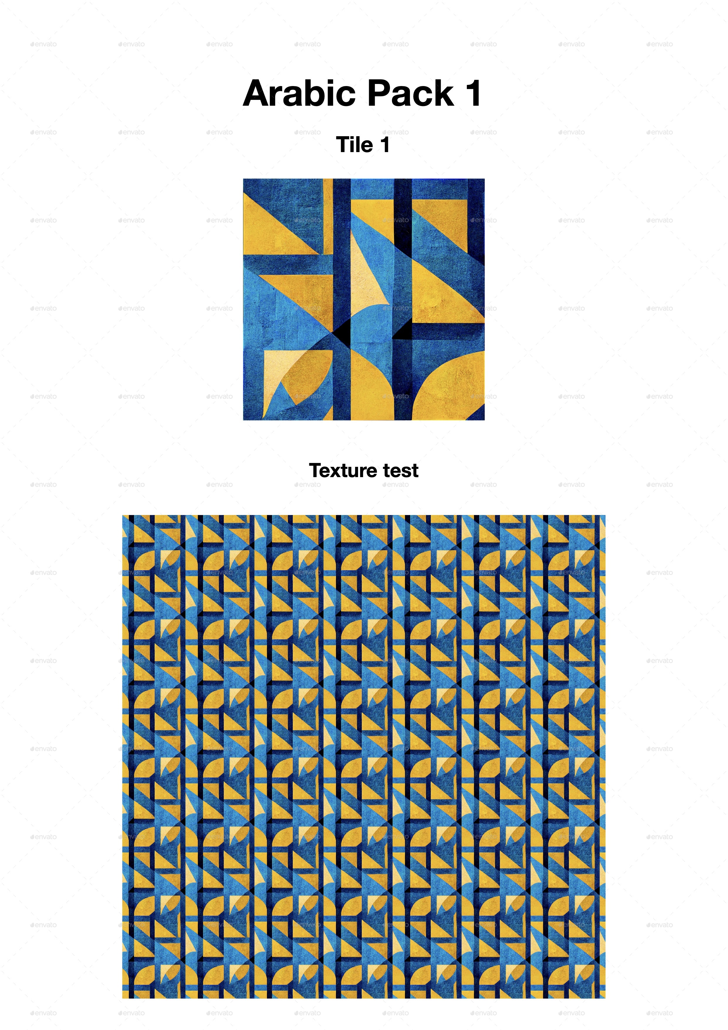 Arabic Tiles, Graphics | GraphicRiver