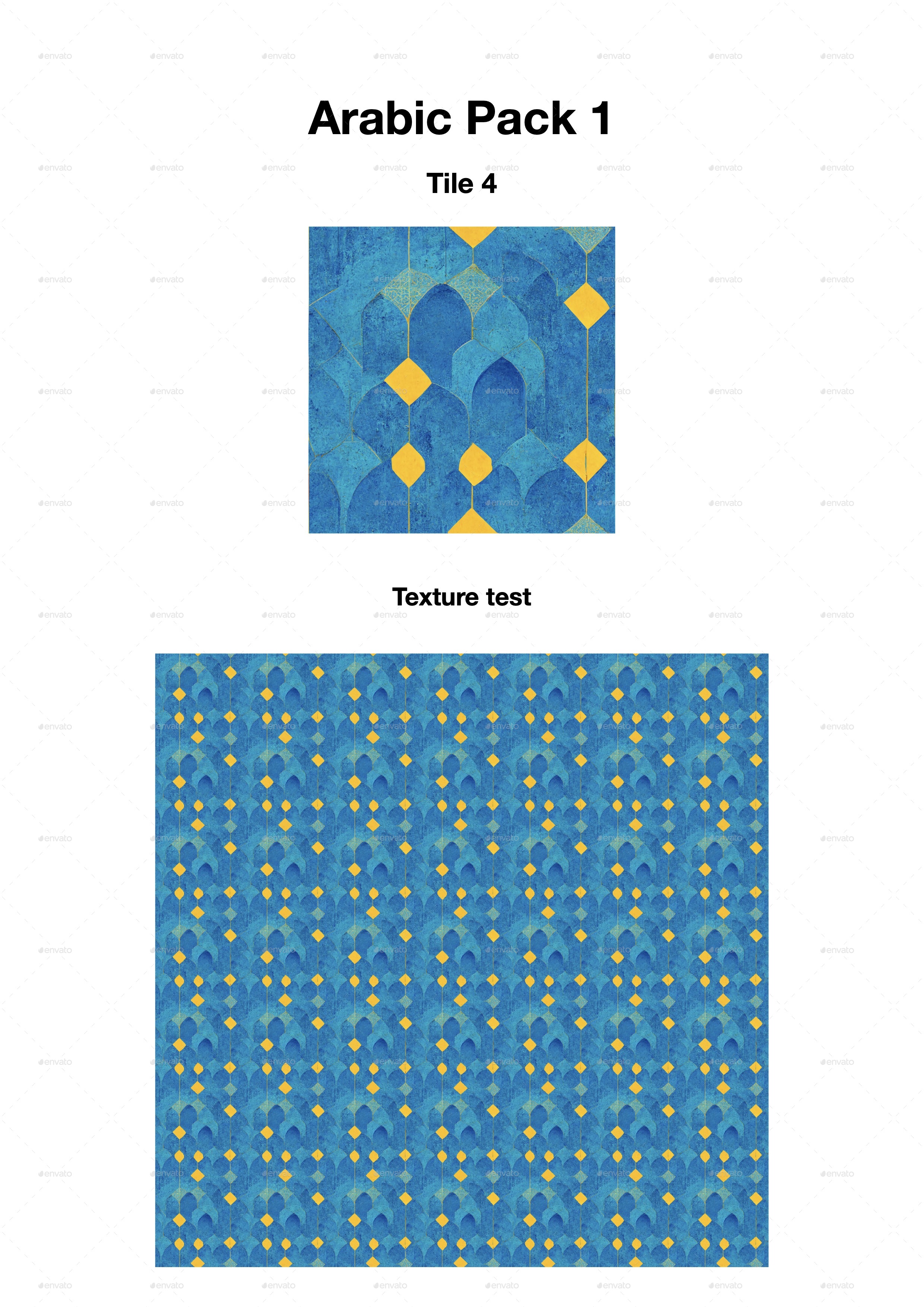 Arabic Tiles, Graphics | GraphicRiver