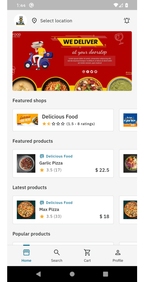 Shopy - Multivendor eCommerce, Food, Grocery, Pharmacy Delivery Flutter ...
