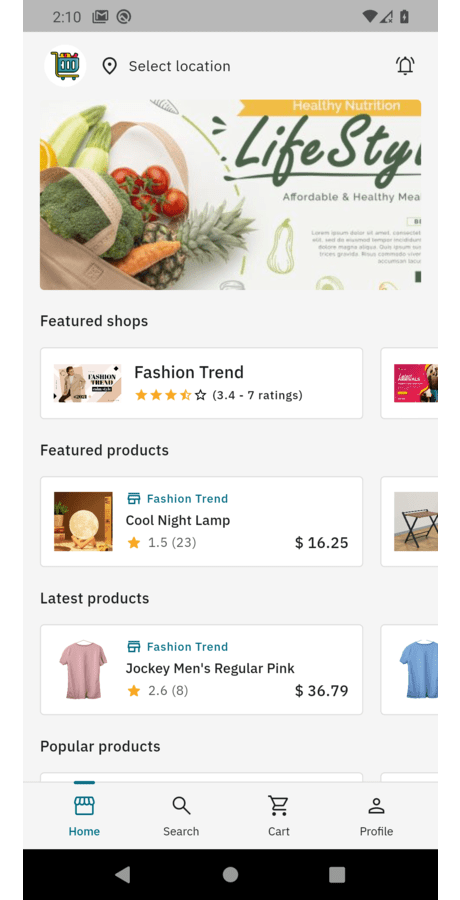 Shopy - Multivendor eCommerce, Food, Grocery, Pharmacy Delivery Flutter App + Admin & Website by ...