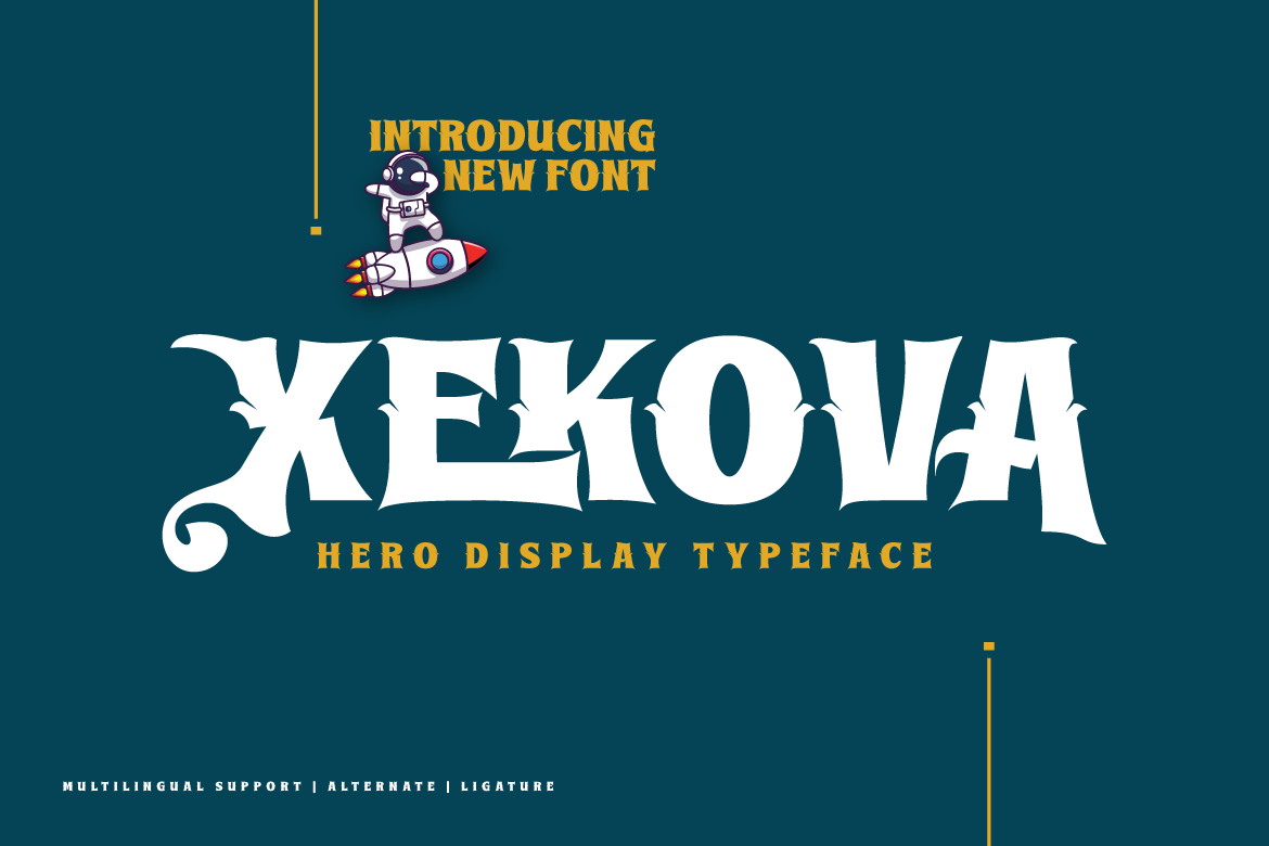Xekova – Display Hero Font, Fonts | GraphicRiver