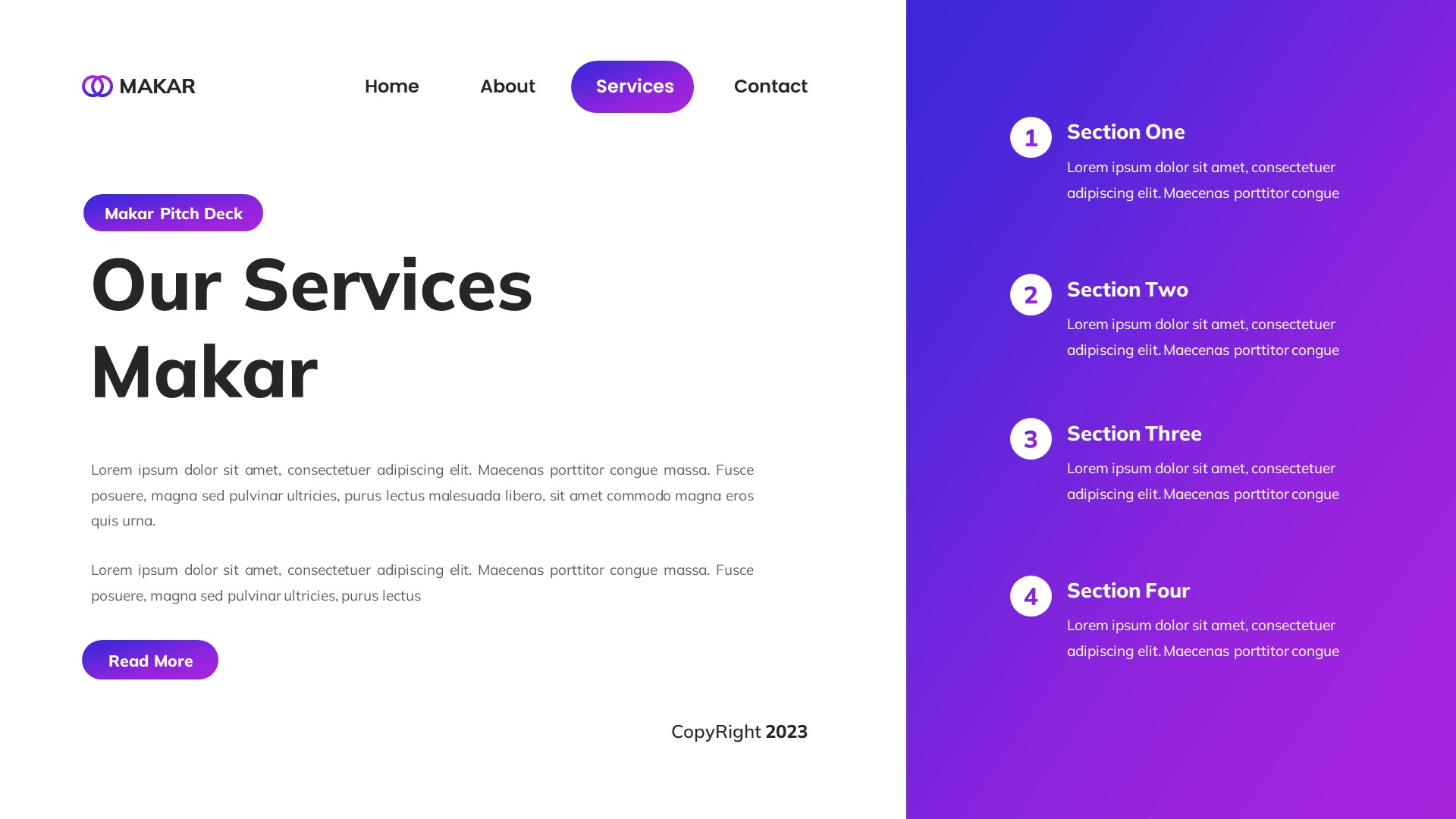 Makar - Pitch Deck Google Slides Template, Presentation Templates ...