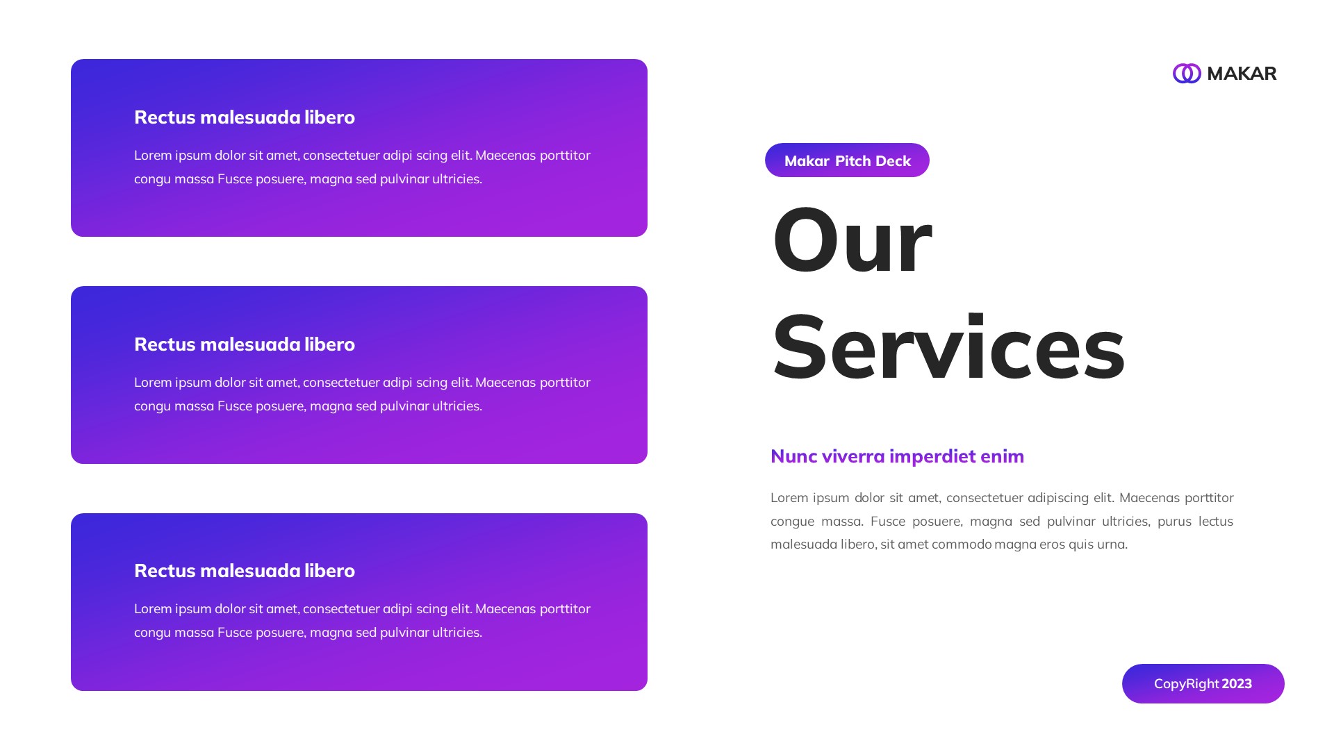 Makar - Pitch Deck Google Slides Template, Presentation Templates ...