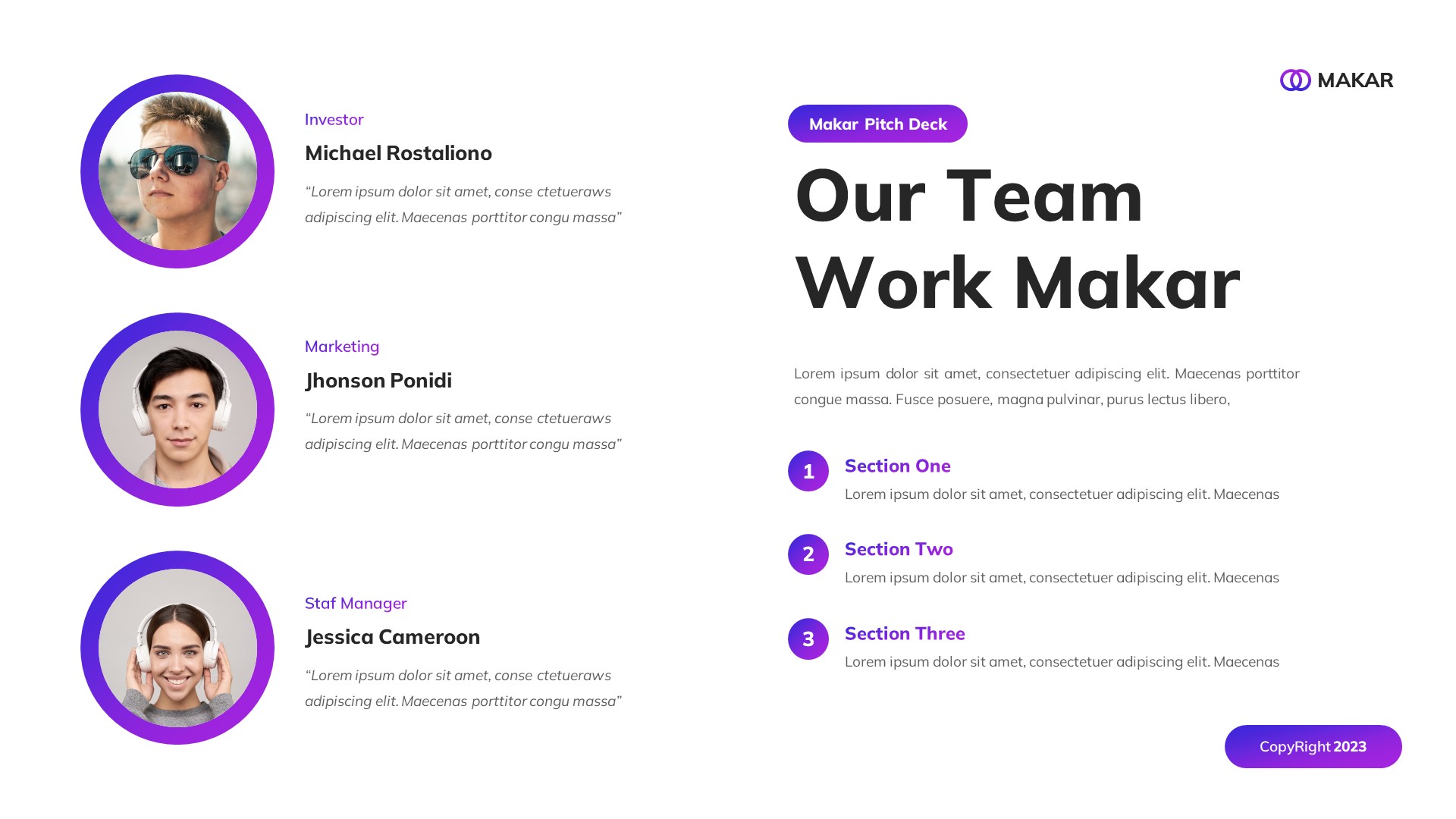 Makar - Pitch Deck Google Slides Template, Presentation Templates ...