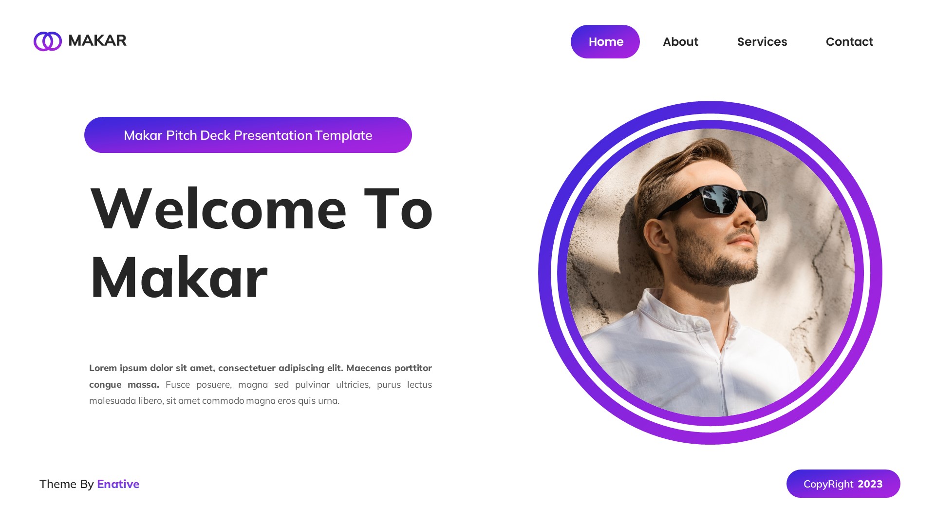 Makar - Pitch Deck Google Slides Template, Presentation Templates ...
