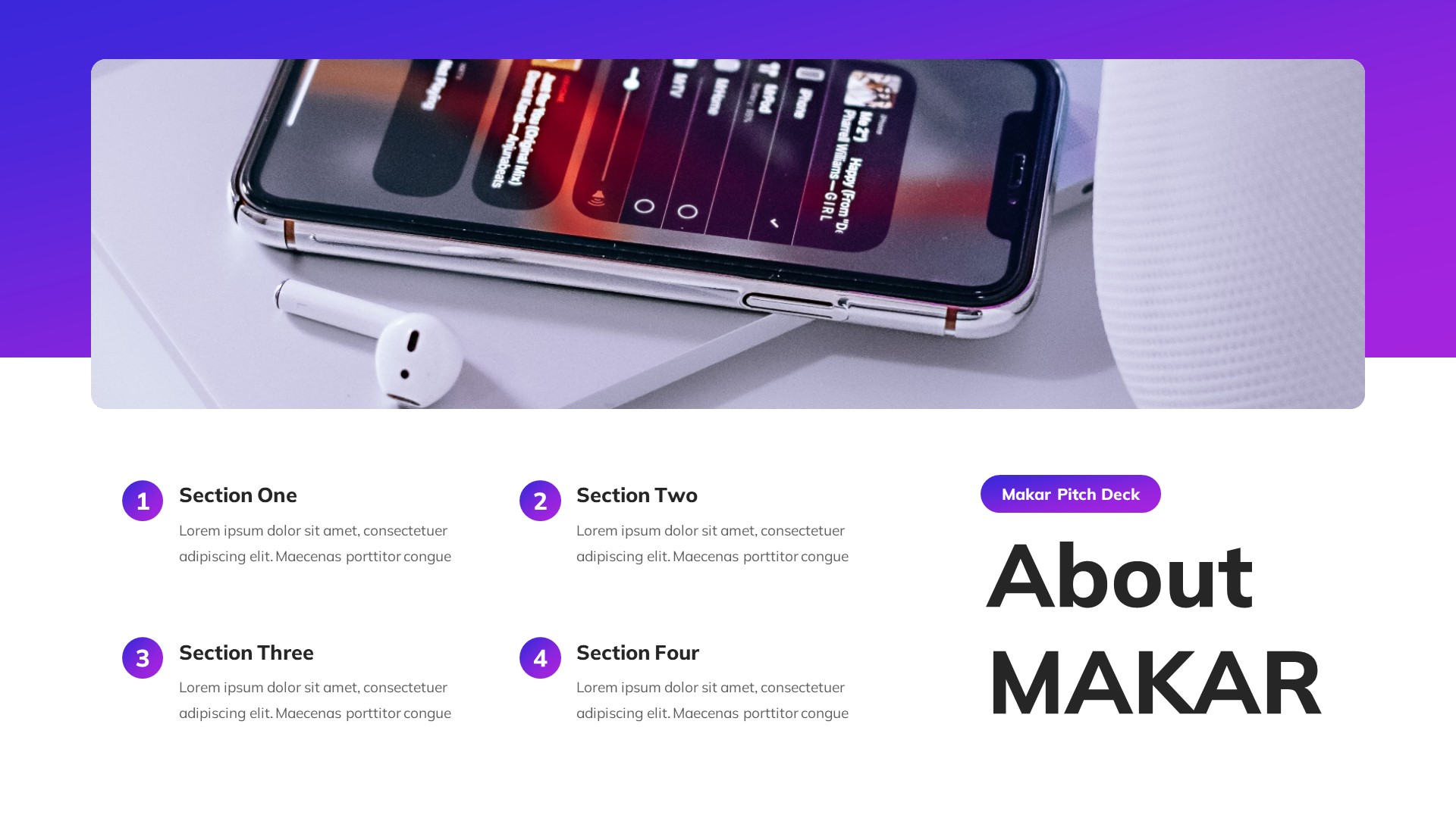 Makar - Pitch Deck Google Slides Template, Presentation Templates ...
