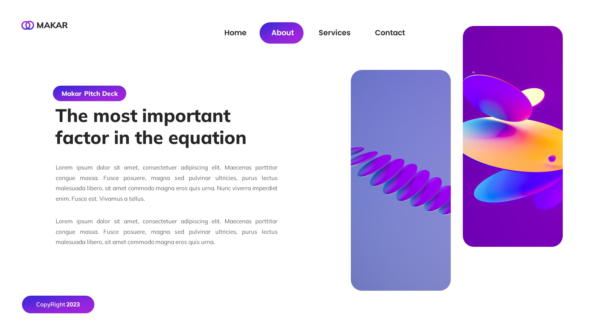 Makar - Pitch Deck Google Slides Template, Presentation Templates ...