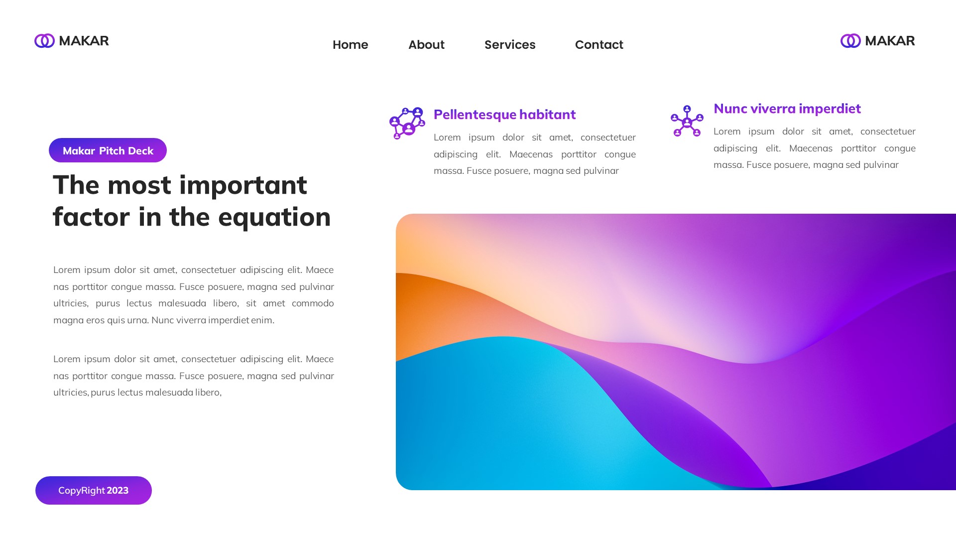 Makar - Pitch Deck Google Slides Template, Presentation Templates ...