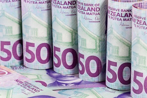 Currency, New Zealand dollar banknotes. Stock Photo by wirestock ...