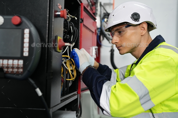 Engineering technology and smart factory concept with AI automation ...