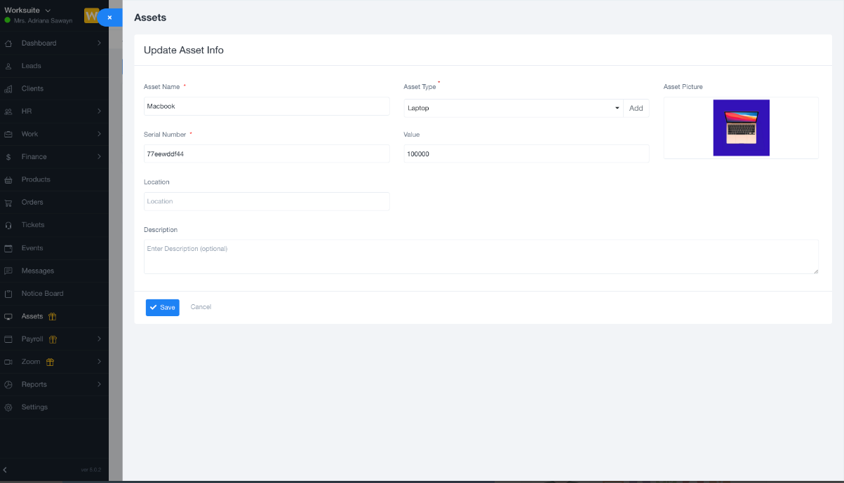 Asset Management Module for Worksuite SAAS by ajay138 | CodeCanyon