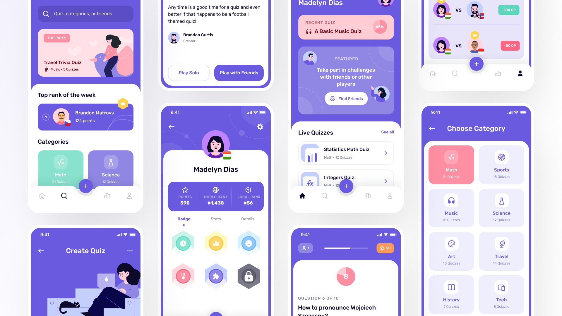 Queezy | Quiz App Flutter Template by DhuhaCreative | CodeCanyon