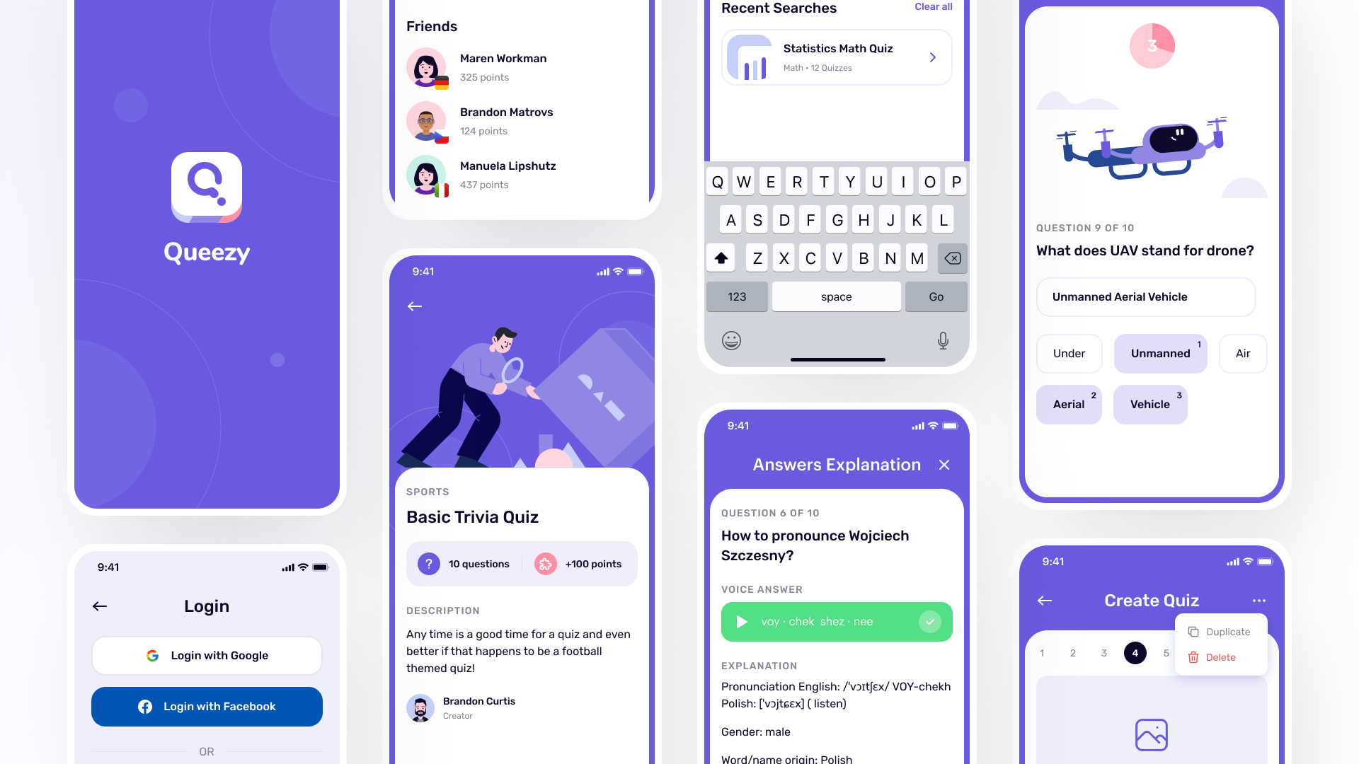 Queezy | Quiz App Flutter Template by DhuhaCreative | CodeCanyon
