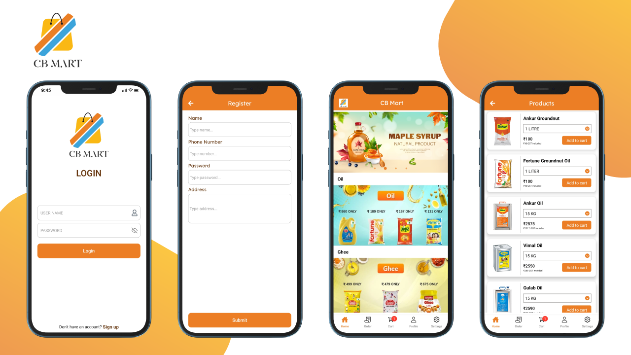 CB Mart – React Native Grocery App. by caperbit | CodeCanyon