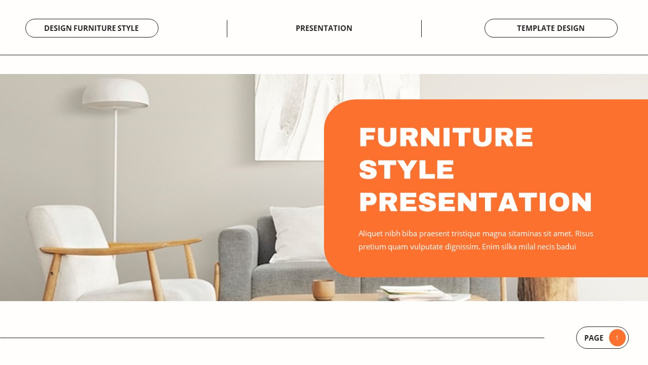 Furniture Style PowerPoint Template, Presentation Templates | GraphicRiver