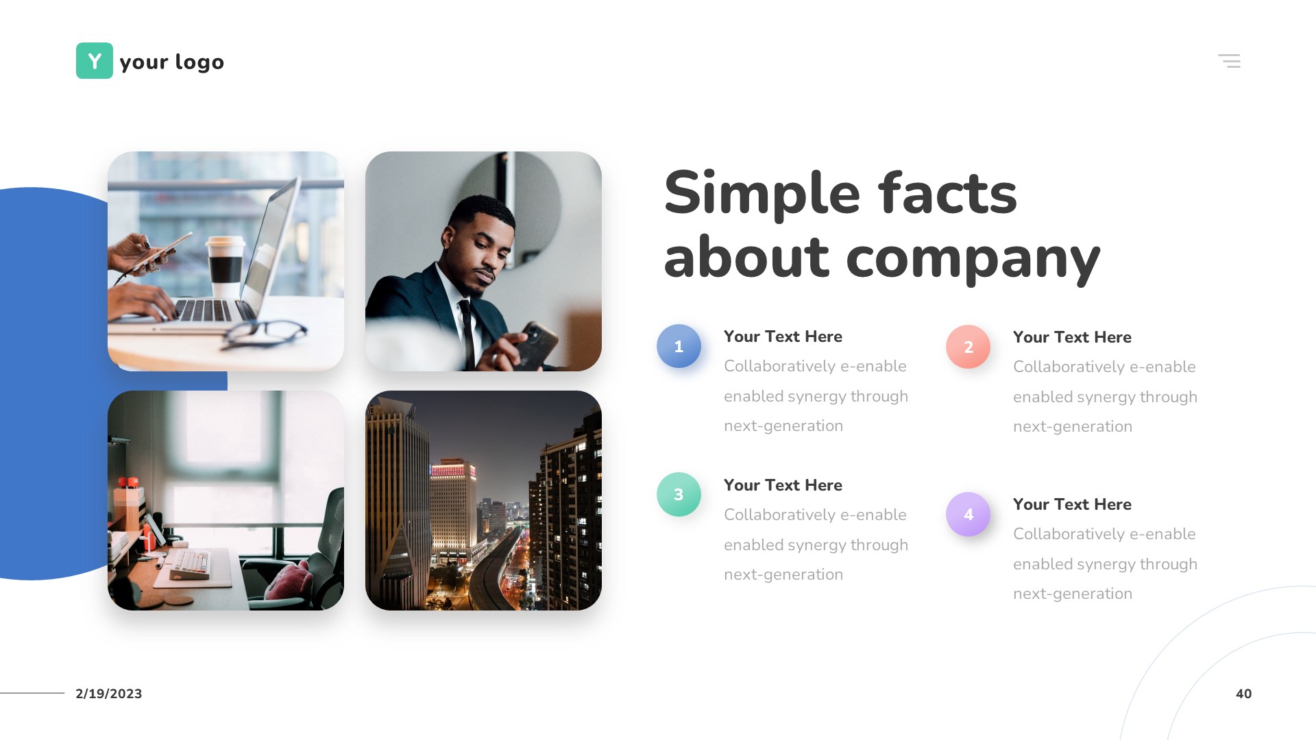 Corporate Google Slide Presentation Template, Presentation Templates