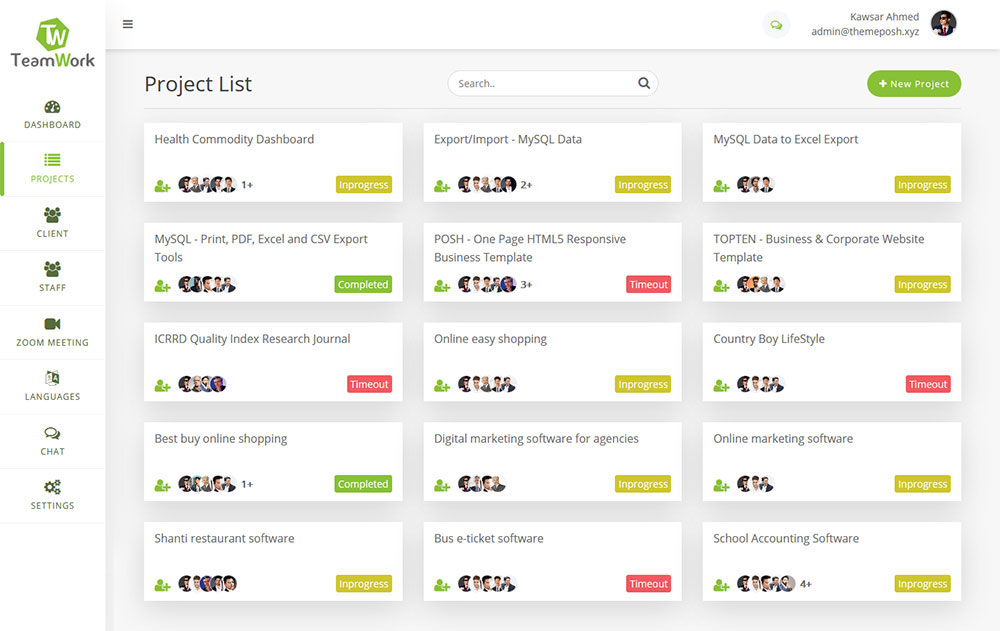 TeamWork Laravel - Project Management System by themeposh | CodeCanyon