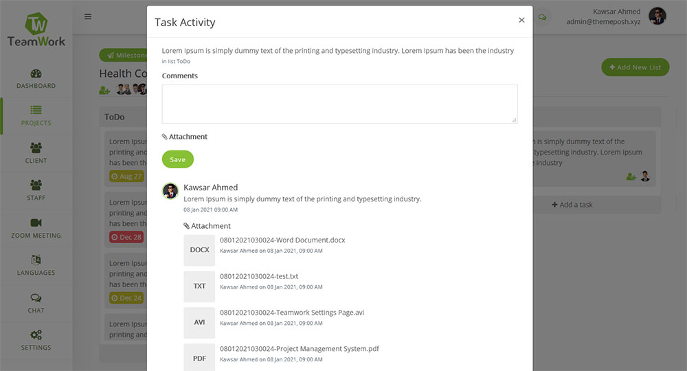 TeamWork Laravel - Project Management System by themeposh | CodeCanyon