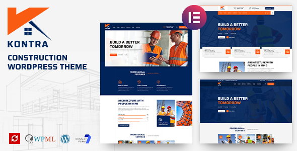 Kontra - Construction and Building WordPress Theme by HKangles ...