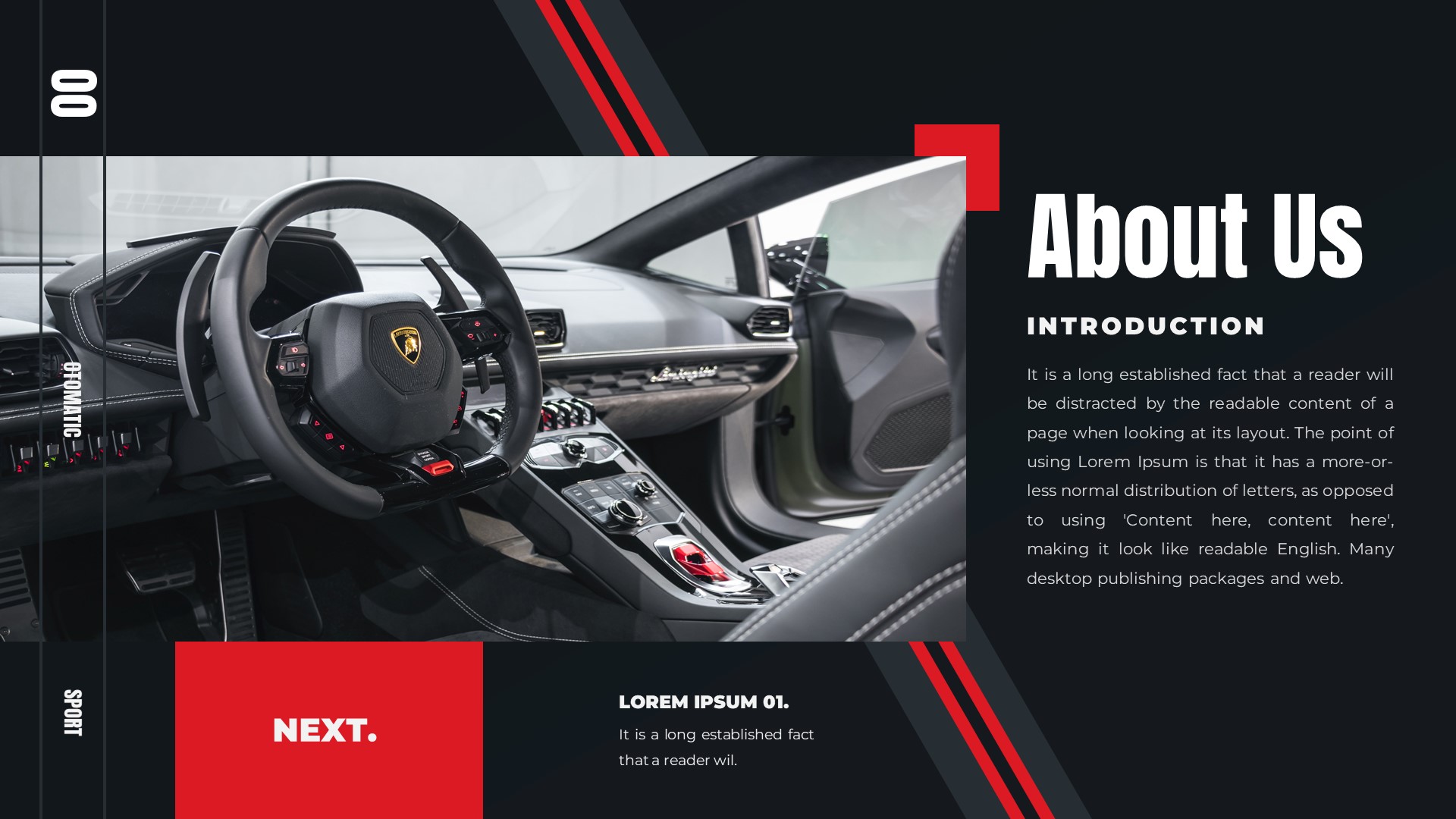 Business Car PowerPoint Presentation Template - Lancar, Presentation ...