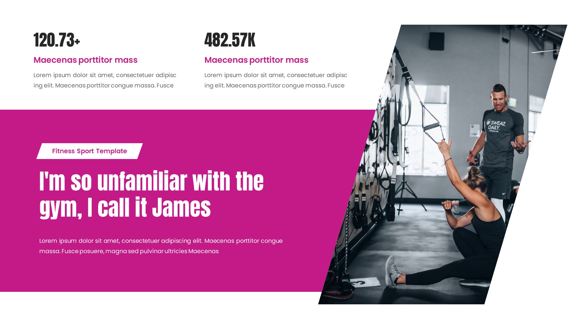 Bracket - Fitness Sport & Gym Google Slides Template, Presentation ...