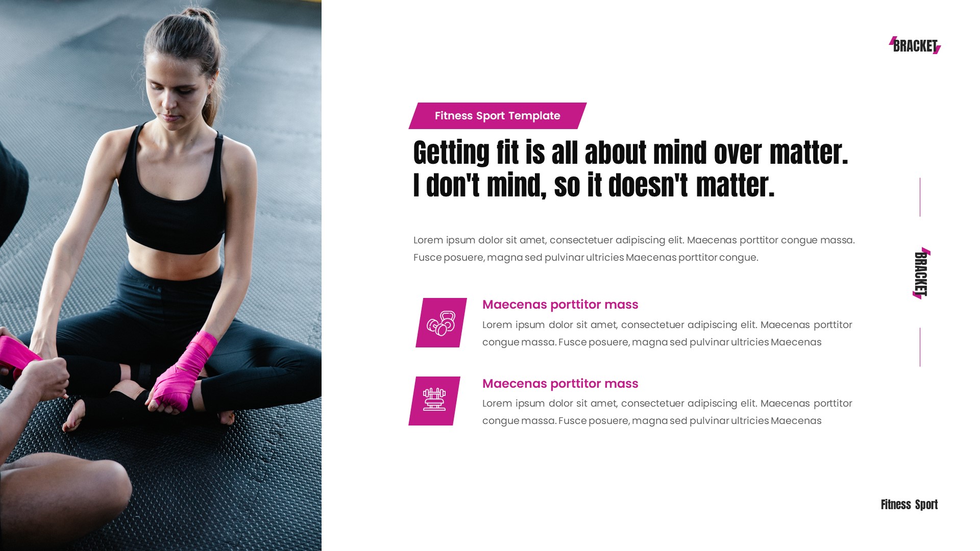 Bracket - Fitness Sport & Gym Google Slides Template, Presentation ...