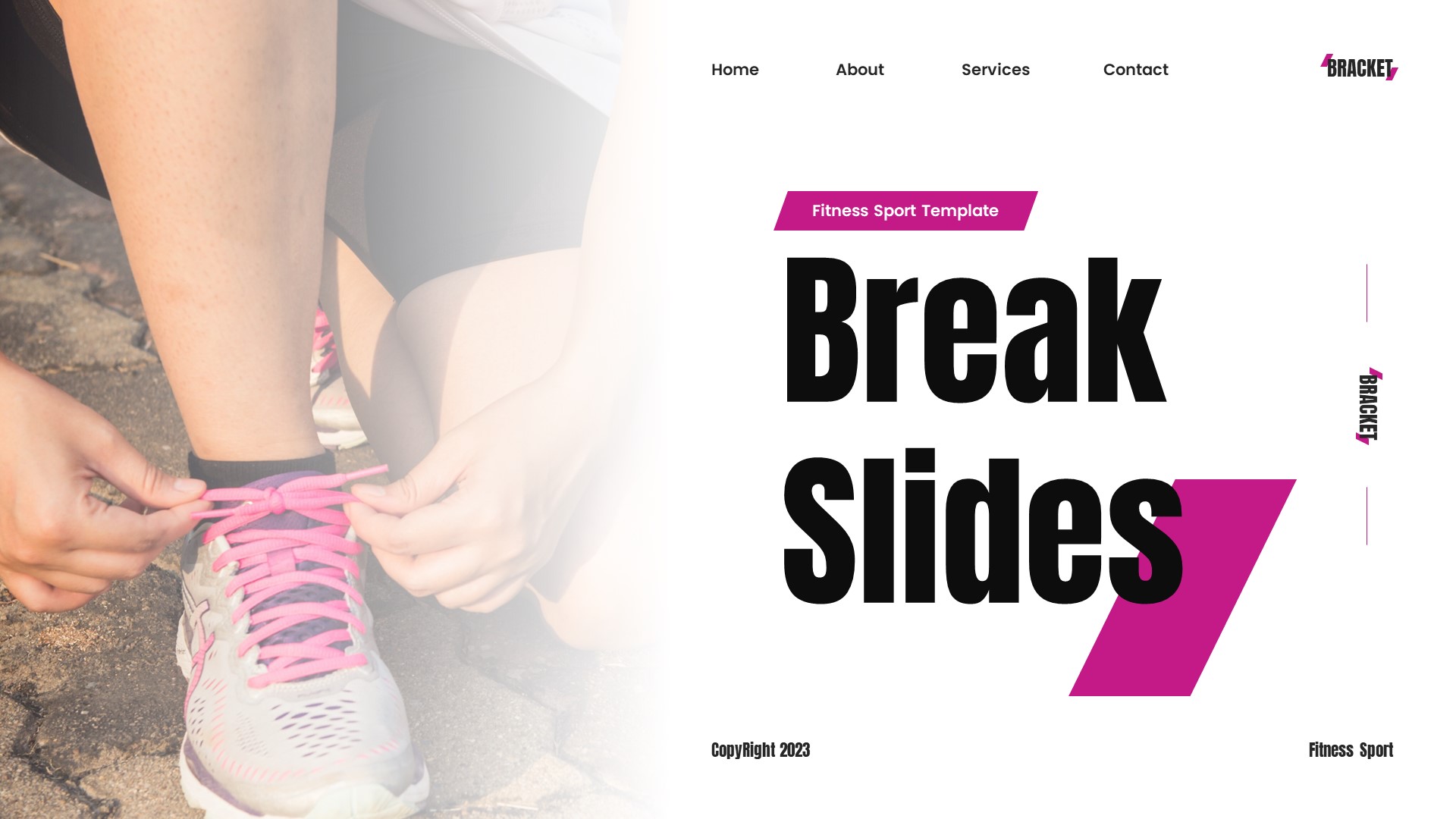 Bracket - Fitness Sport & Gym Google Slides Template, Presentation ...