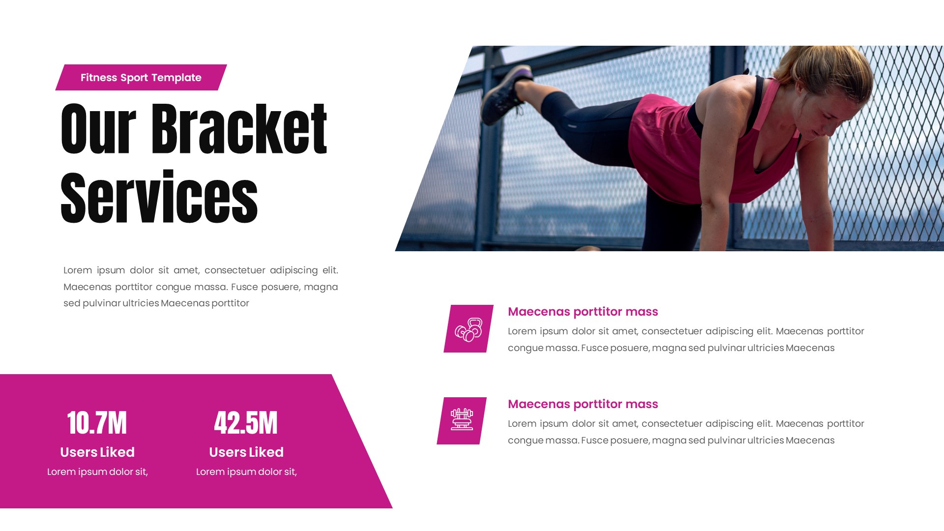 Bracket - Fitness Sport & Gym Google Slides Template, Presentation ...