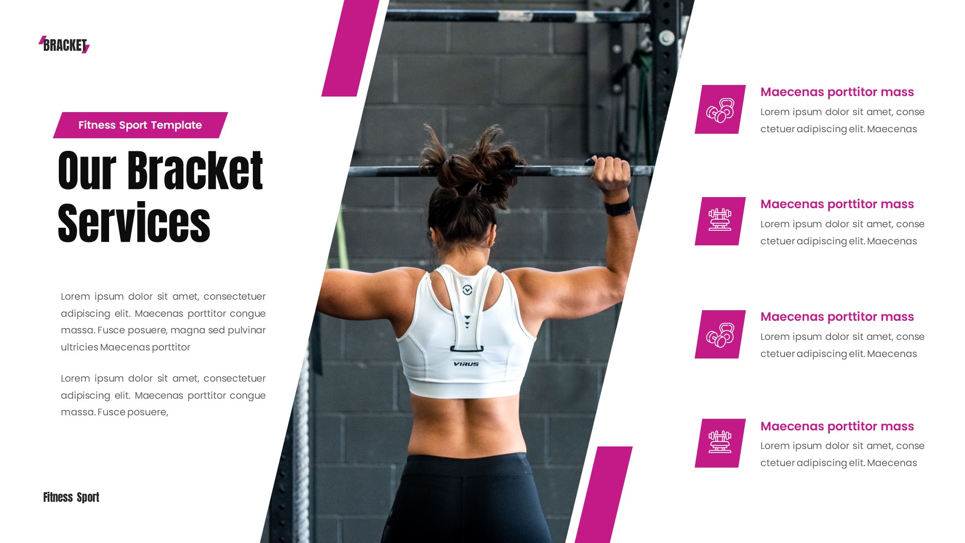 Bracket - Fitness Sport & Gym Google Slides Template, Presentation ...