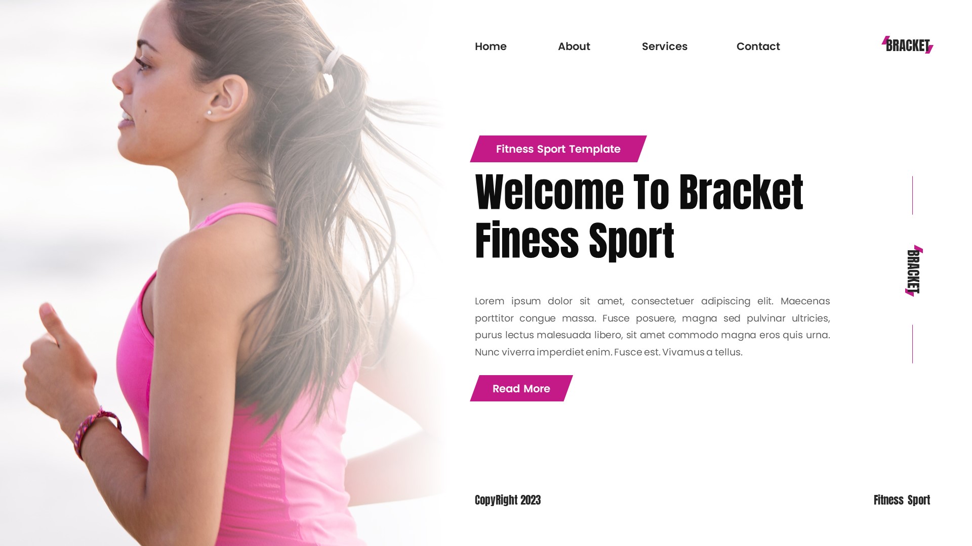 Bracket - Fitness Sport & Gym Google Slides Template, Presentation ...