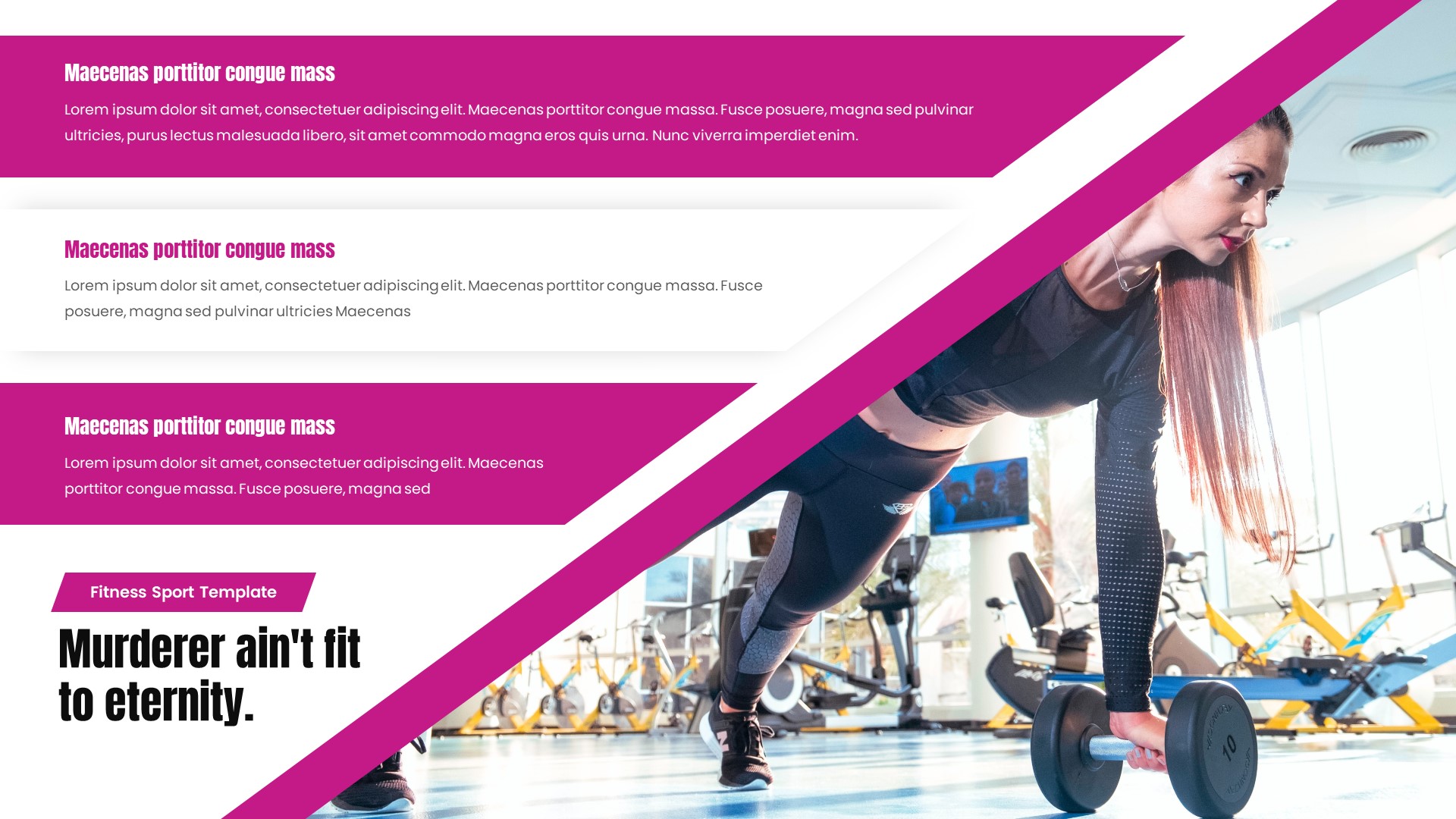 Bracket - Fitness Sport & Gym Google Slides Template, Presentation ...