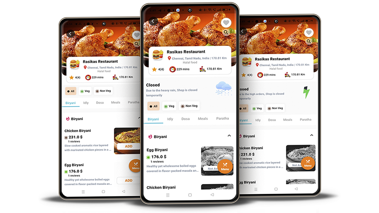 Multi-Restaurant User App,Driver App, Admin and Restaurant Panel ...