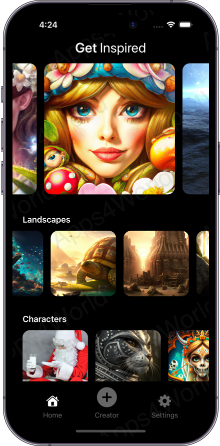AI Art Generator - SwiftUI Art Generator Source Code by Apps4World