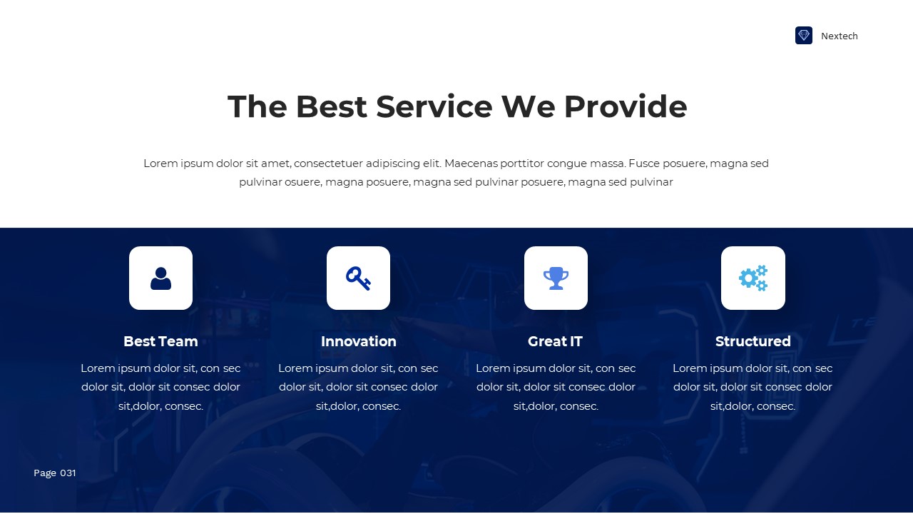 Nextech Technology Powerpoint Template, Presentation Templates ...