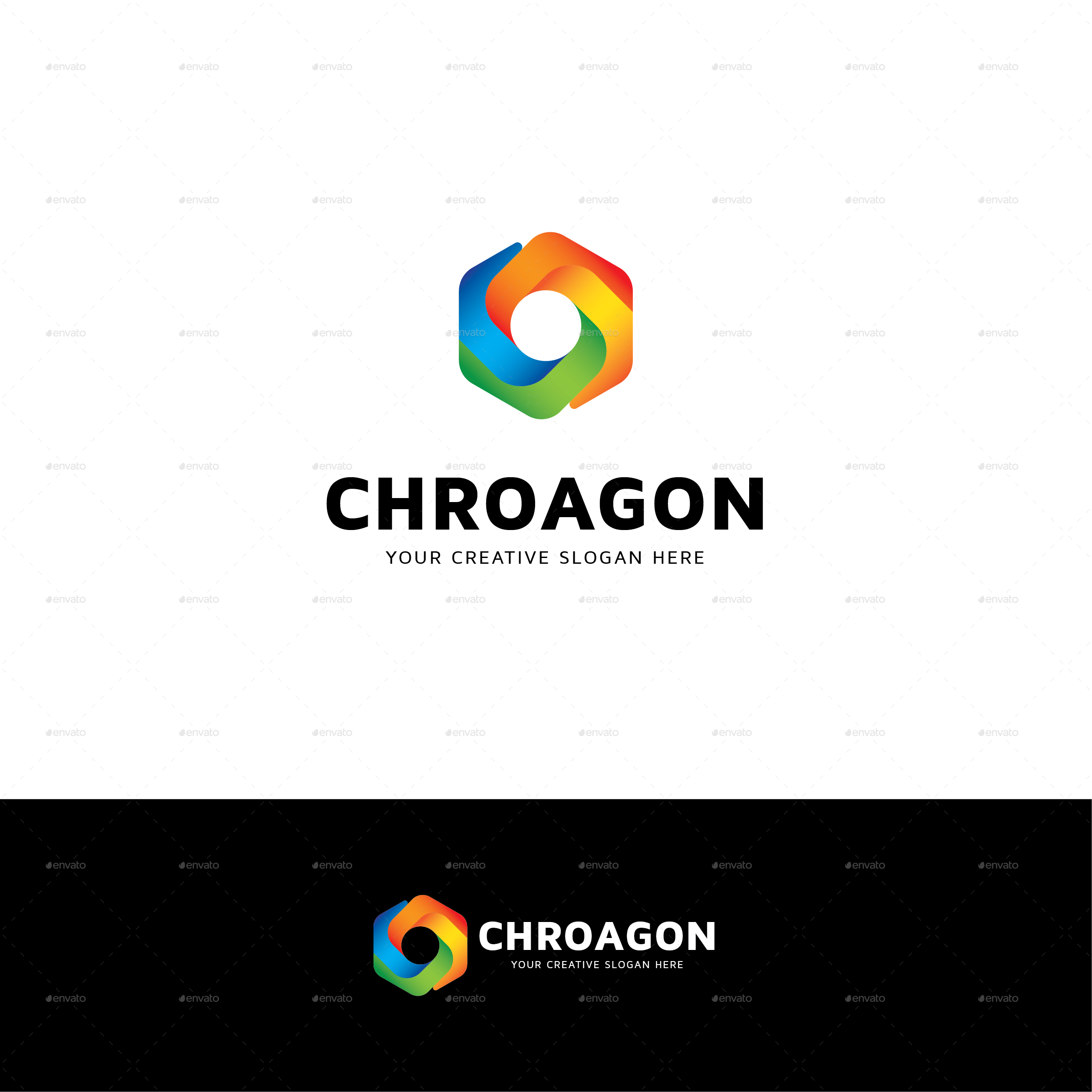 Chroagon - Hexagon Symbol Logo, Logo Templates | GraphicRiver