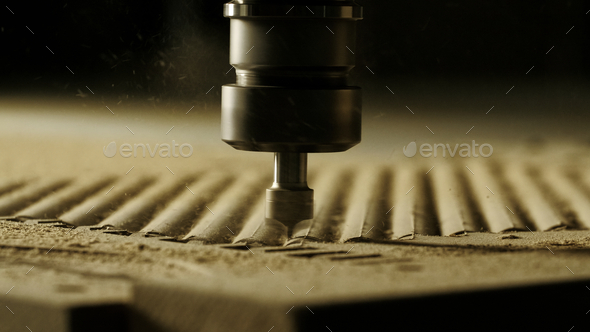 Work process. Creative. Machining by cutting planes using special ...