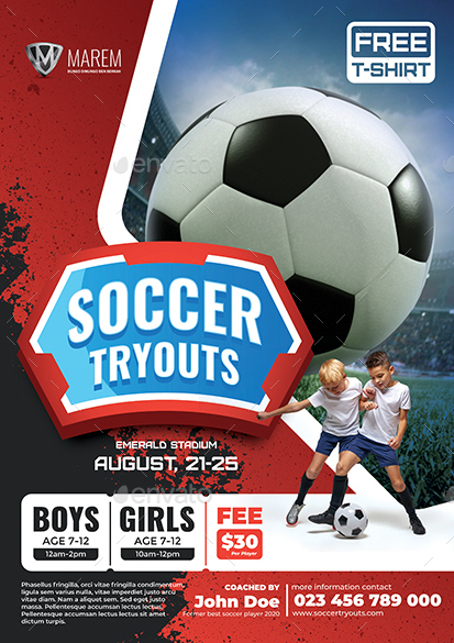 Soccer Tryout, Print Templates | GraphicRiver
