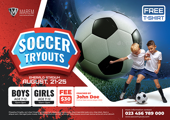 Soccer Tryout, Print Templates | GraphicRiver