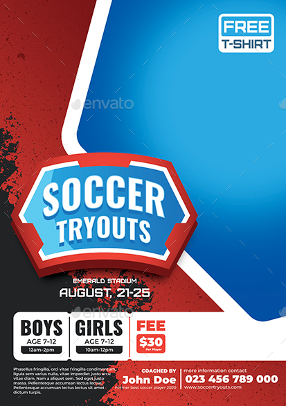 Soccer Tryout, Print Templates | GraphicRiver