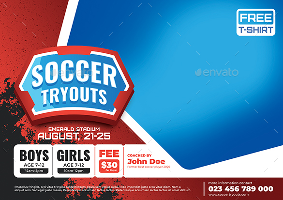 Soccer Tryout, Print Templates | GraphicRiver