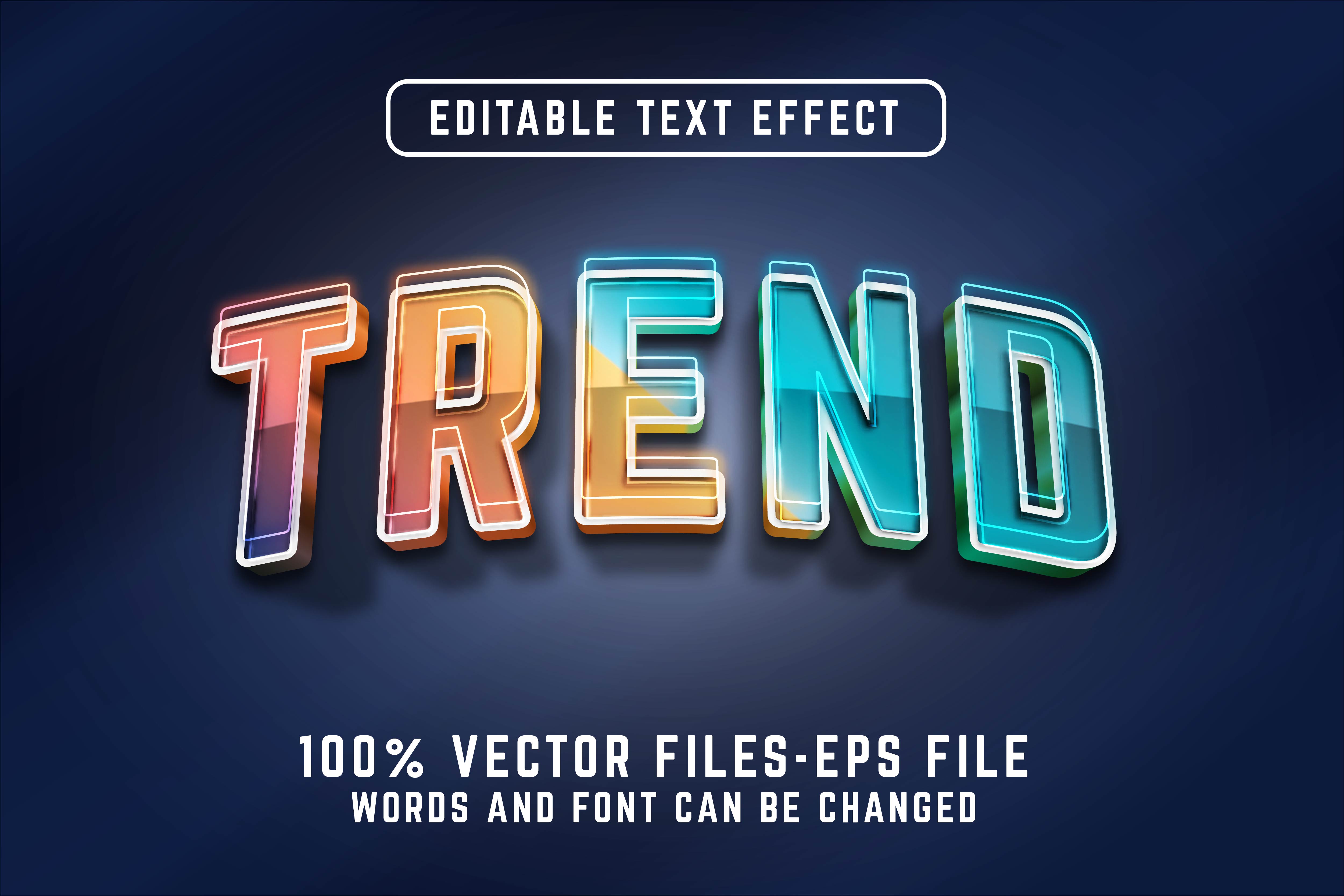 Trend Editable Text Effect by roziselo | GraphicRiver