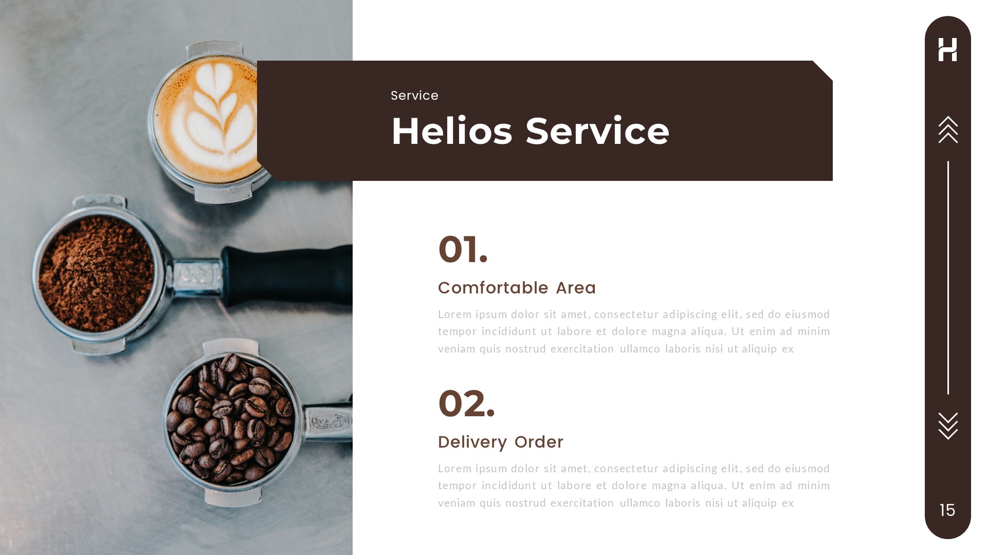 Helios – Coffee Shop PowerPoint Template, Presentation Templates ...