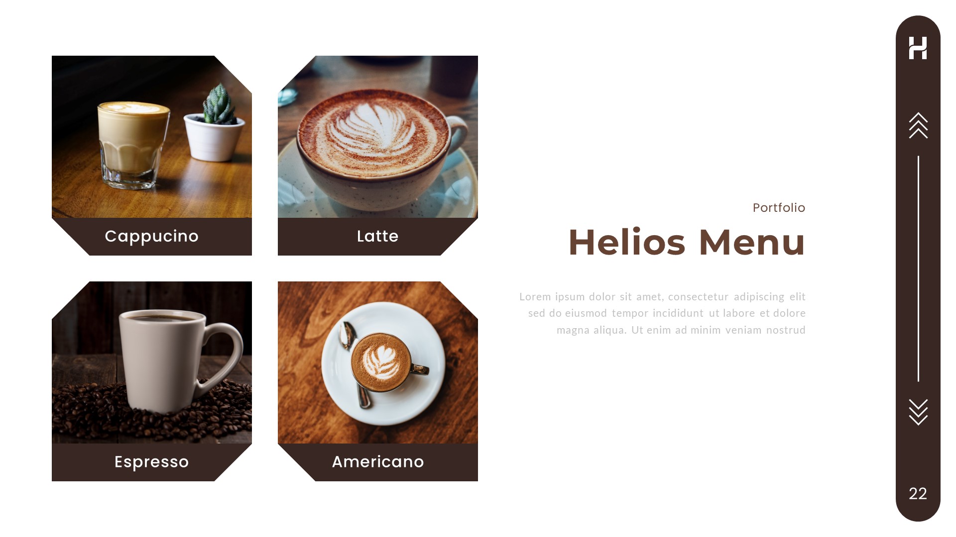 Helios – Coffee Shop PowerPoint Template, Presentation Templates ...