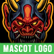 Hennya Oni Mask Mascot Logo Design, Logo Templates | GraphicRiver