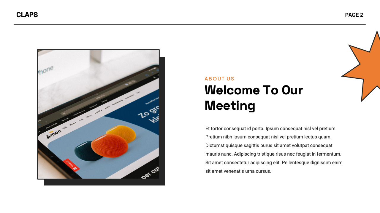 Claps - Mobile Proposal PowerPoint Template, Presentation Templates